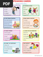Speaking Cards b1-b2 | PDF | Pet | Ukraine