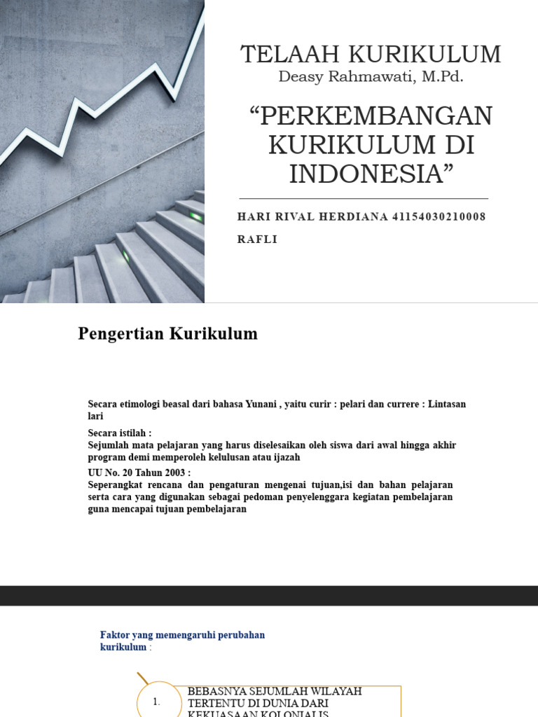 Perkembangan Kurikulum PPT - Rival&Rafli | PDF | Karier & Perkembangan