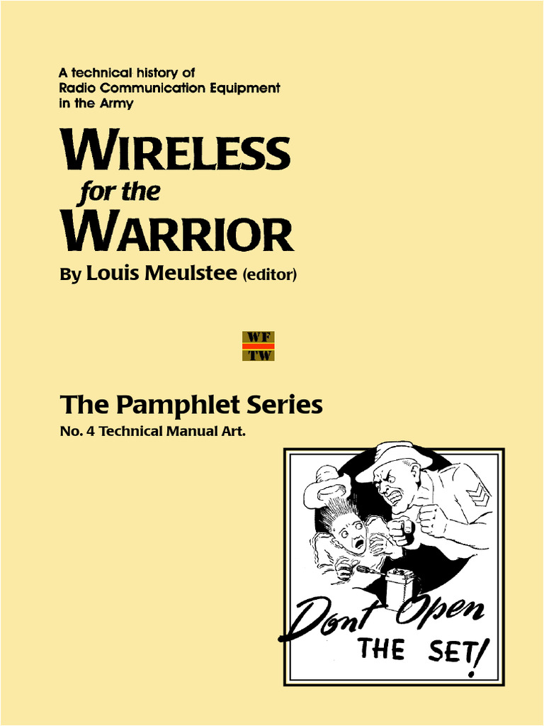 Wireless For The Warrior Pamphlet No. 4, Technical Manual Art | PDF ...