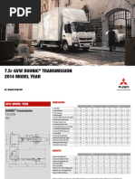 Fuso Gas Truck Spec Sheet Us | PDF | Truck | Automatic Transmission