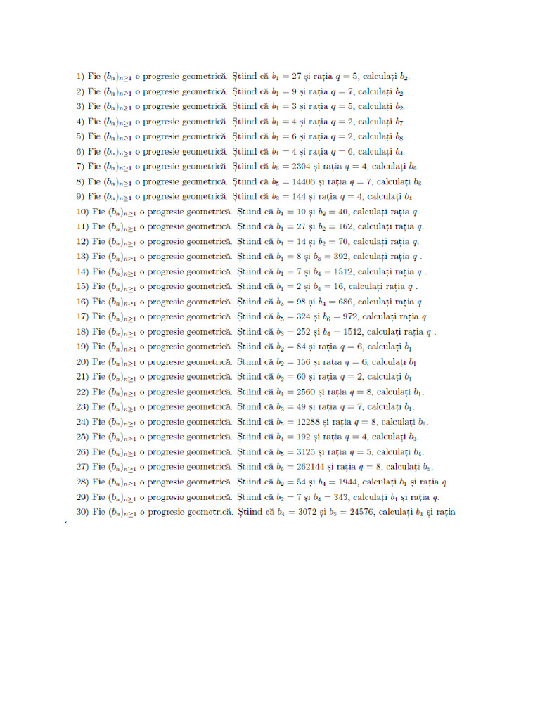 Progresii Arit+Geom | PDF