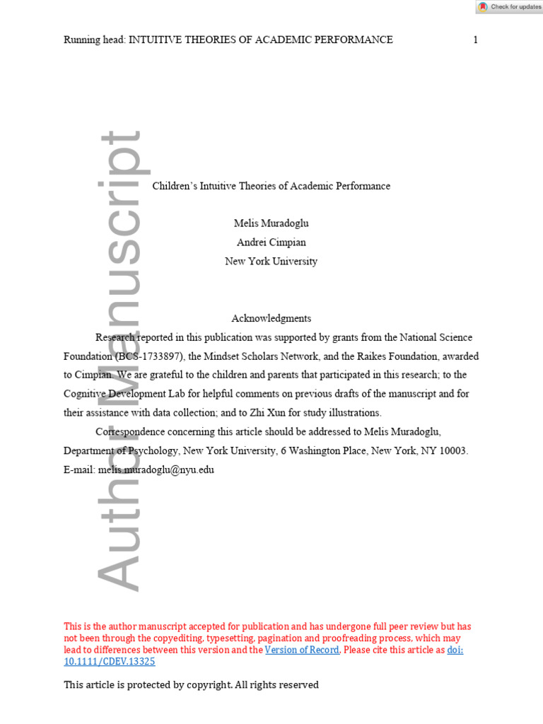 Cdev 13325 | PDF | Theory | Mindset