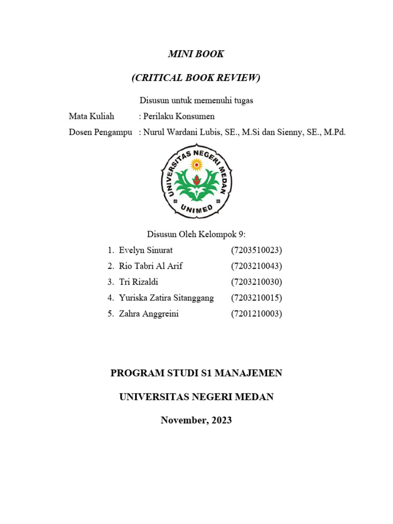 CBR (MINI BOOK) Kel 9 Perilaku Konsumen | PDF