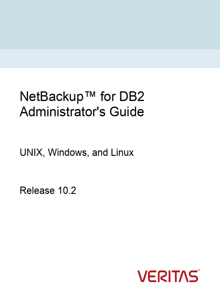 NetBackup102 AdminGuide DB2 | PDF | Backup | Ibm Db2