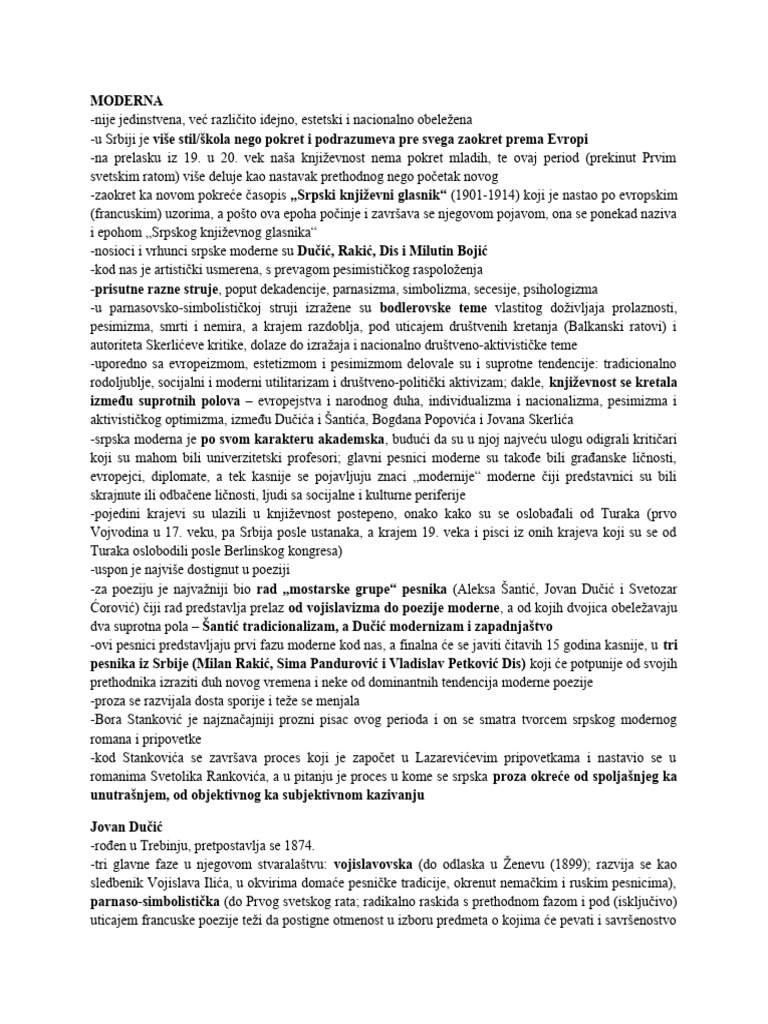 20 Vek - Sažeto | PDF