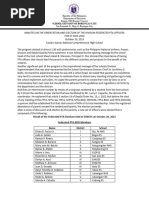 Division Memorandum - 16 Second City FPTA General Assembly | PDF ...