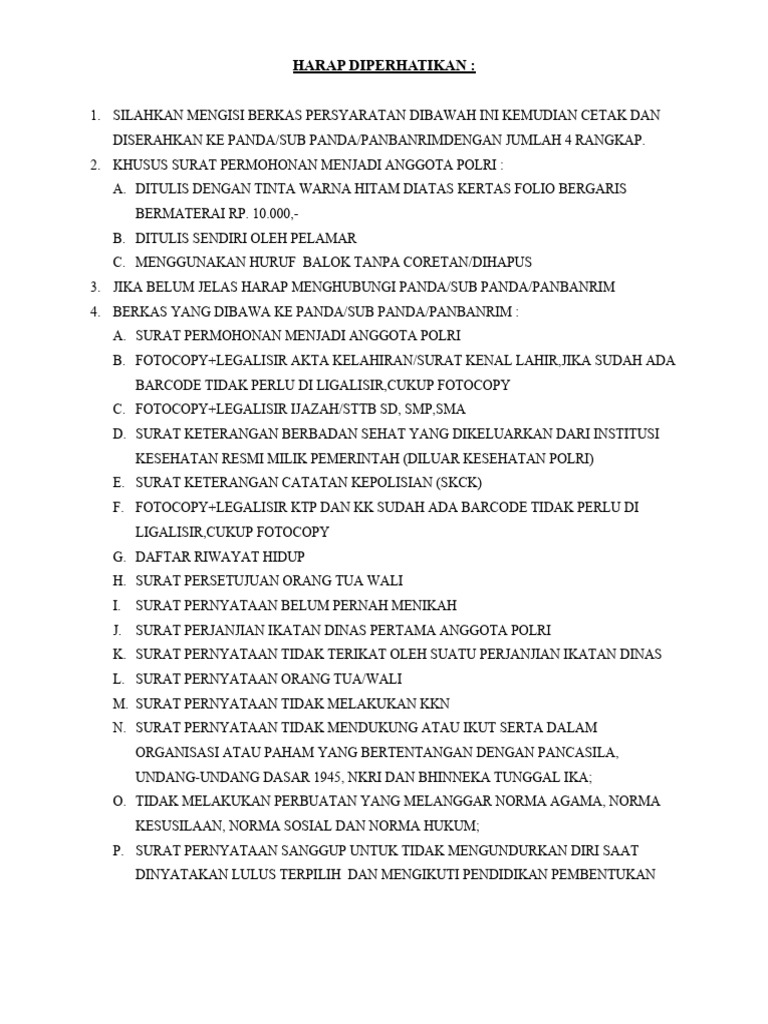 Berkas Persyaratan Ba Rekpro | PDF