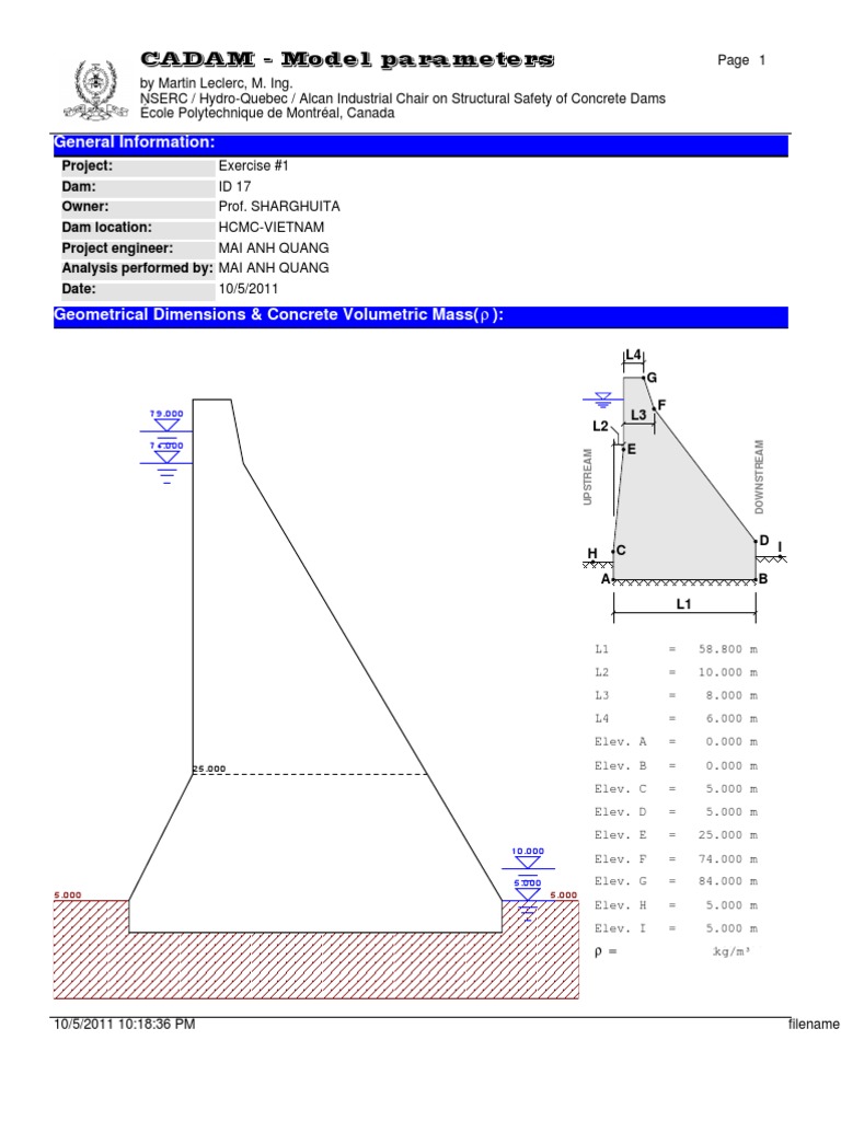 CADAM 2000 - Model Parameters | Fracture | Strength Of Materials