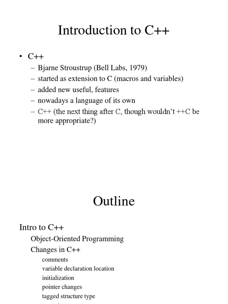 C Chapter01 | PDF | C (Programming Language) | C++