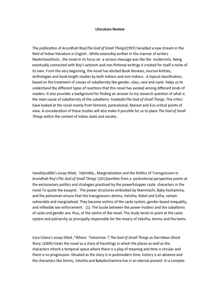 Literature Review-Third Draft | PDF | Feminism | Gender Studies