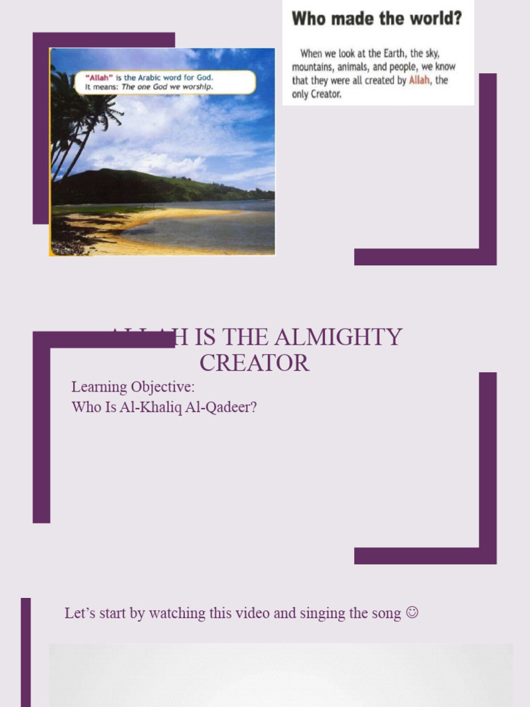 Allah Is The Almighty Creator | PDF