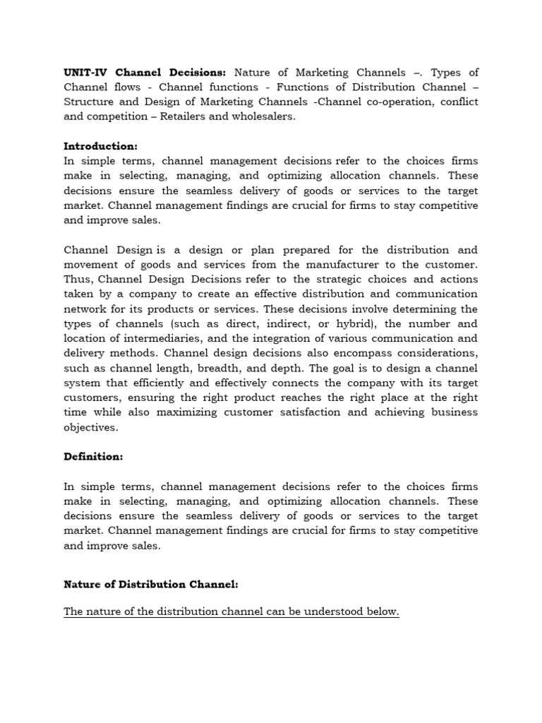 Unit 4 | PDF | Retail | Sales