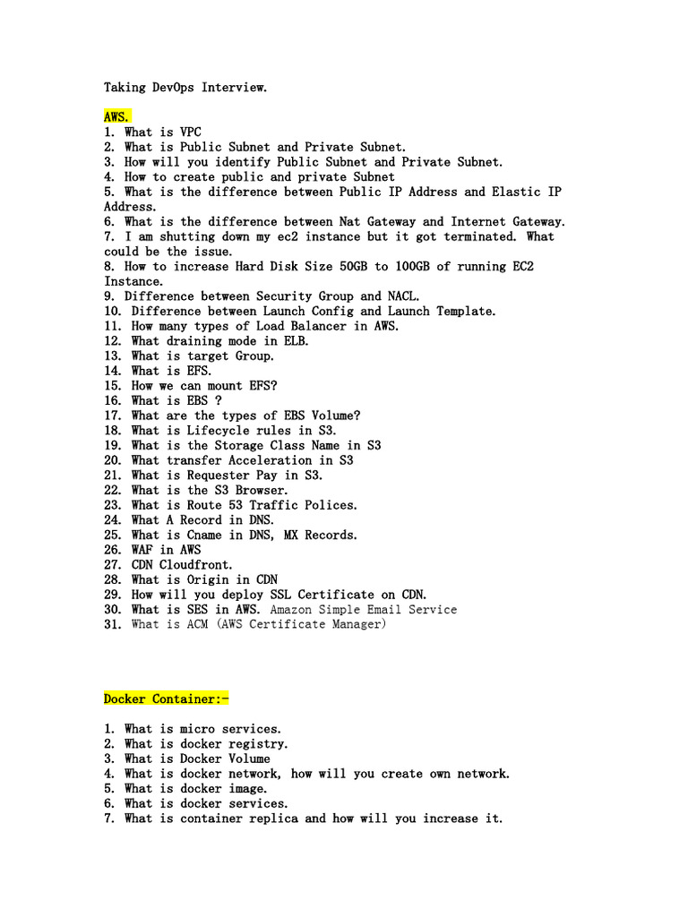 Taking DevOps Interview | PDF | Computer Engineering | Computing