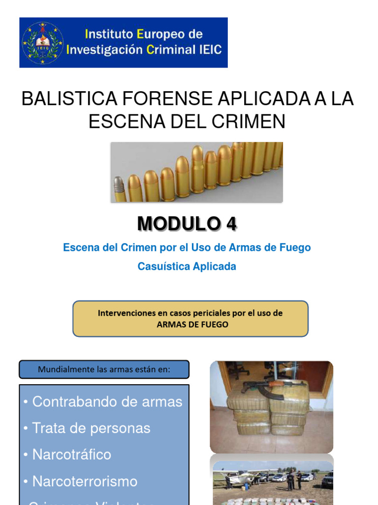 50 PENAL Derecho Balística Forense Presentacion Escena Del Crimen Modulo 4 Escena Del Crimen Por ...