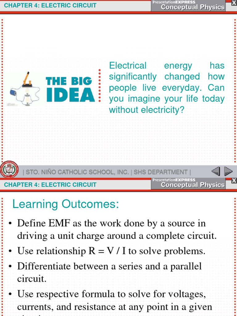 Chapter 4 Electric Circuit | PDF | Electric Power | Series And Parallel Circuits
