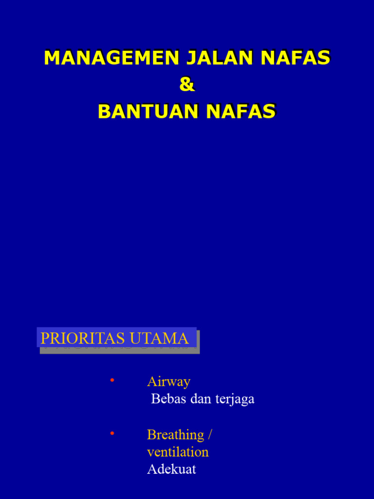 Management Jalan Nafas | PDF