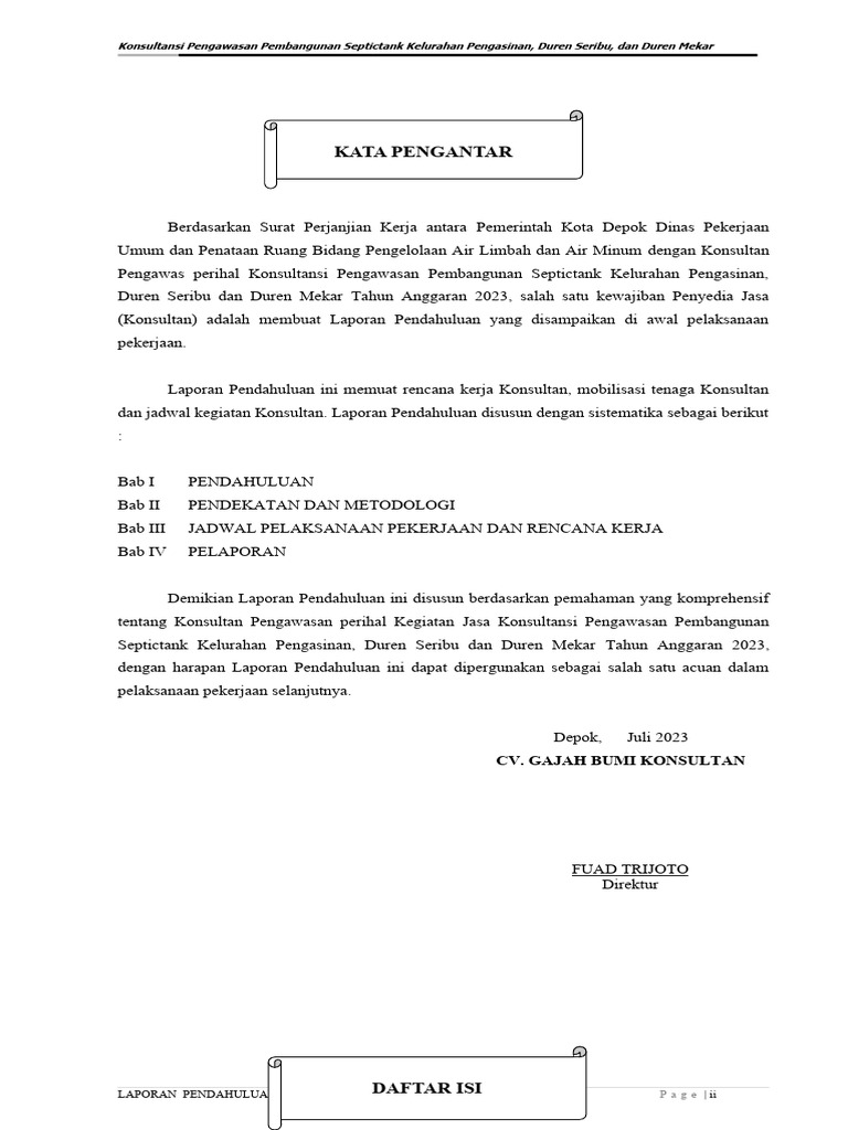 Lap Pendahuluan | PDF | Bisnis