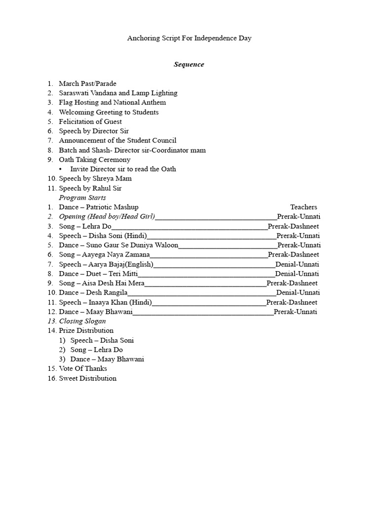 Anchoring Script | PDF