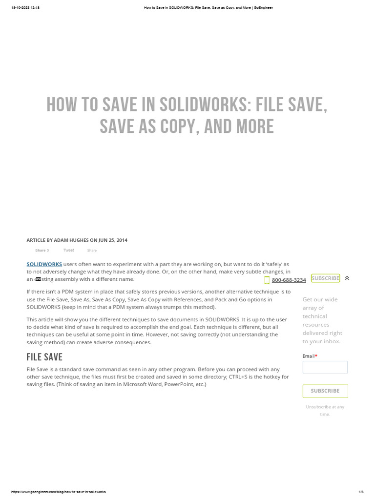 How To Save In Solidworks File Save Save As Copy And More Goengineer Pdf Directory