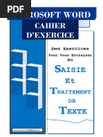 TP N°1 Traitement de Texte (MS WORD) | PDF | Microsoft Word | Informatique