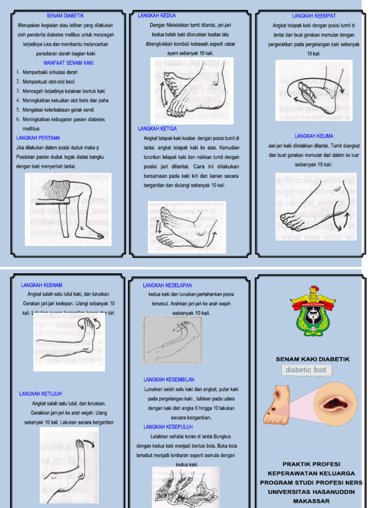 Leaflet Senam Kaki Diabetes Pdf