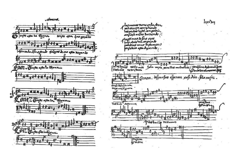 Triste Está La Reyna (Cancionero de Palacio) | PDF