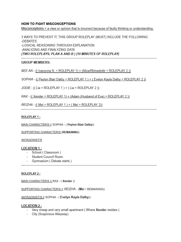 Misconceptions : How To Fight Misconceptions | PDF | Self-Improvement