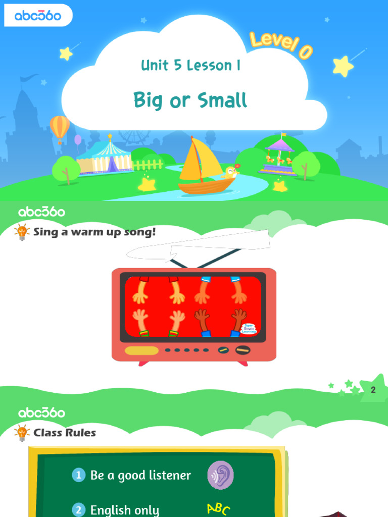 Unit 5 Lesson 1 Big Or Small Pdf Language Arts Discipline