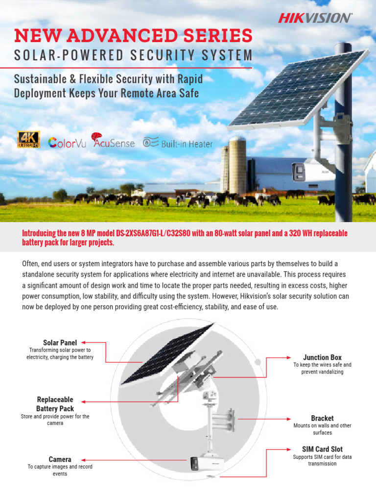 4k Solar Camera Flyer | PDF | Solar Energy | Solar Power