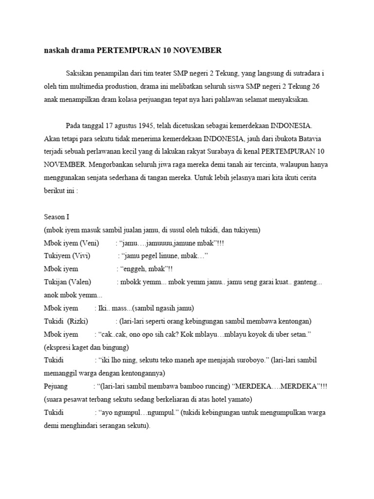 Perjuangan Arek-Arek Surabaya | PDF | Sejarah | Puisi