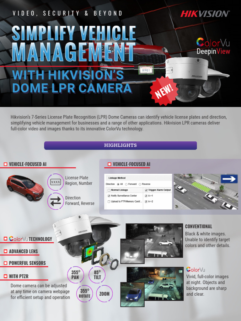 7 Series Dome LPR Camera Series Flyer v7 Digital | PDF | Camera ...