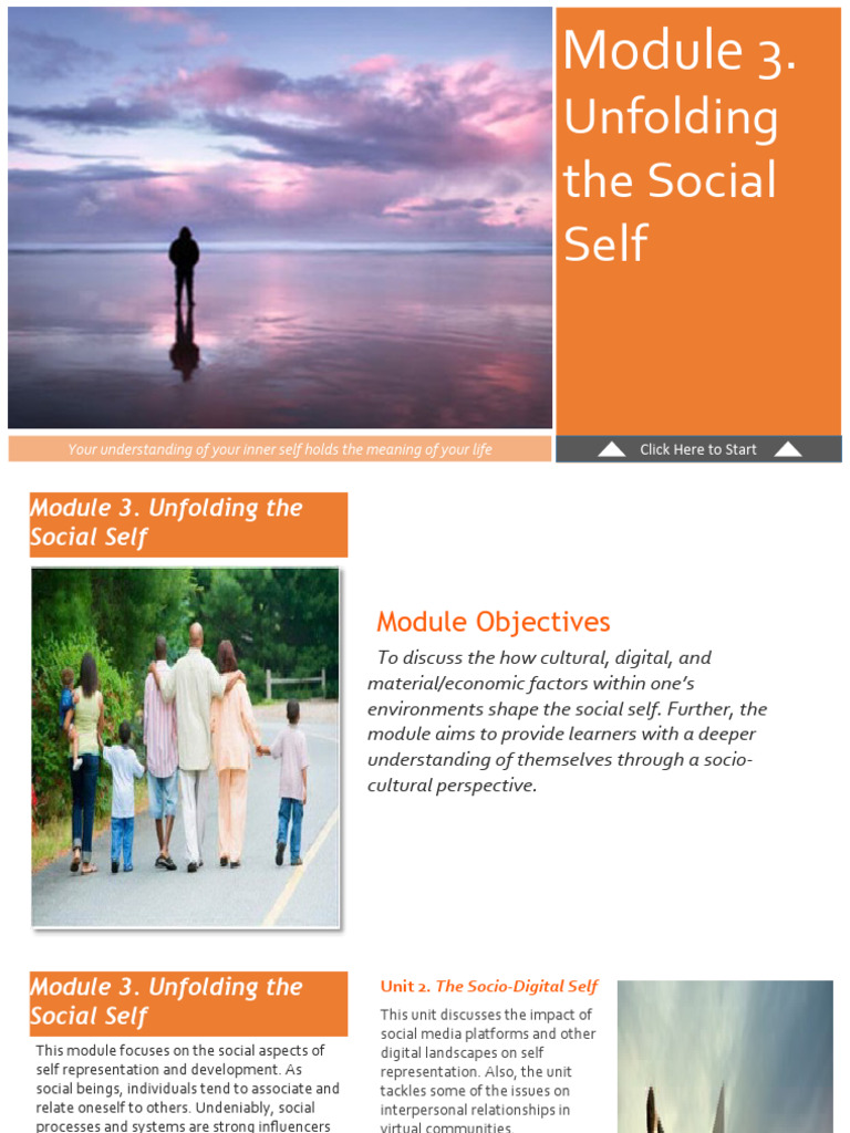 Module 3. Unfolding The Social Self | Download Free PDF | Identity (Social Science) | Popular ...