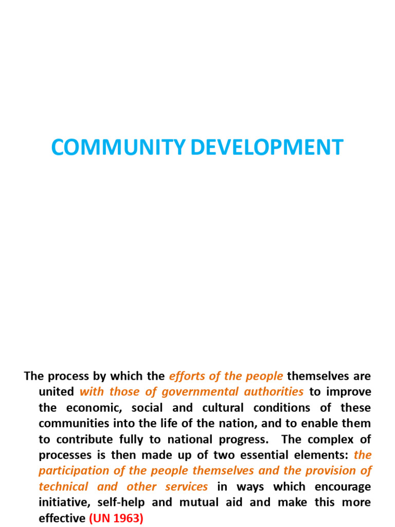 SCW 221 Community Development | PDF | Leadership | Goal