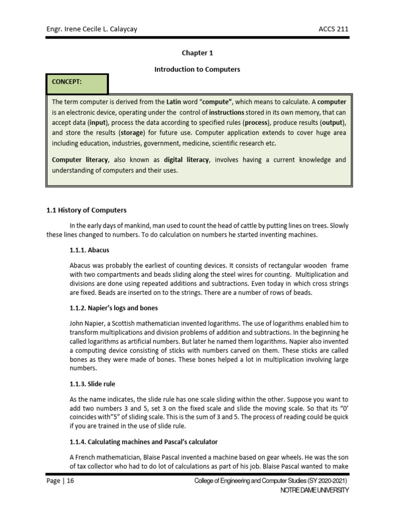 4 Chapter 1 Introduction To Computers | PDF | Personal Computers | Byte