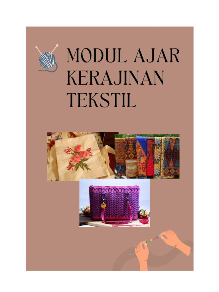 Modul Ajar Prakarya-Kerajinan - Kerajinan Tekstil - Fase D | PDF