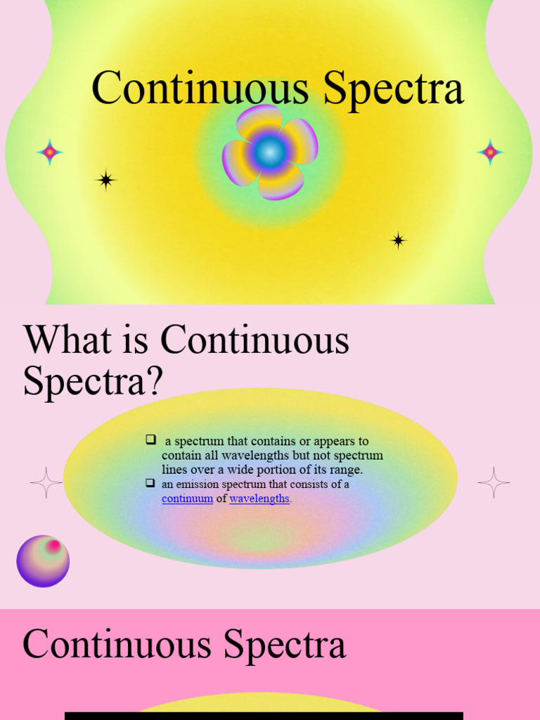 Continuous Spectra | PDF