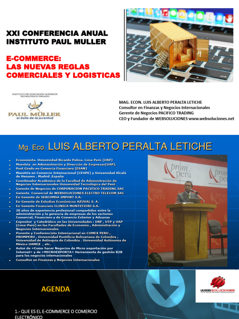 E-commerce Nuevas Reglas Comerciales y Logisticas Luis Alberto Peralta ...