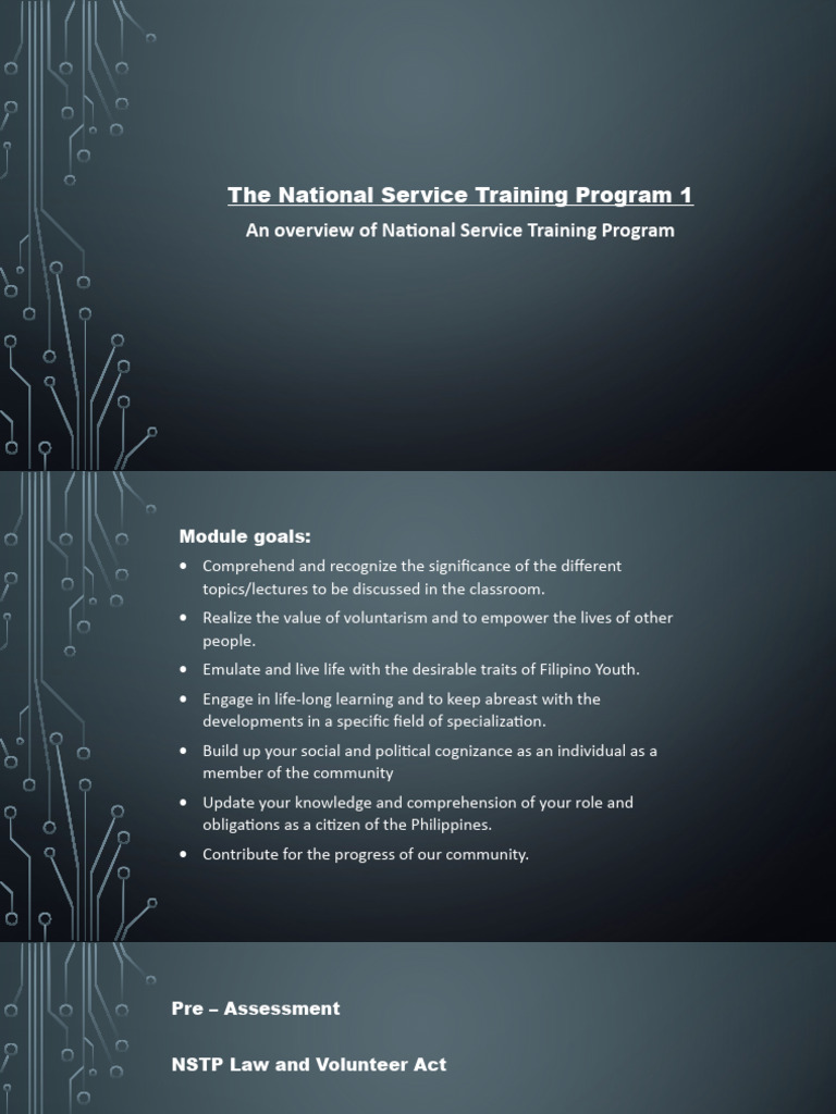 NSTP Overview and CWTS Objectives | PDF | Volunteering | Citizenship