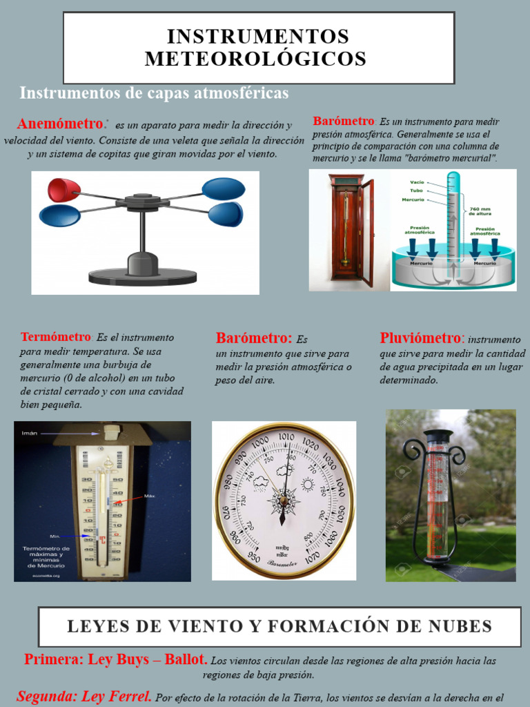 instrumentos meteorológicos | PDF | Meteorología | Herida