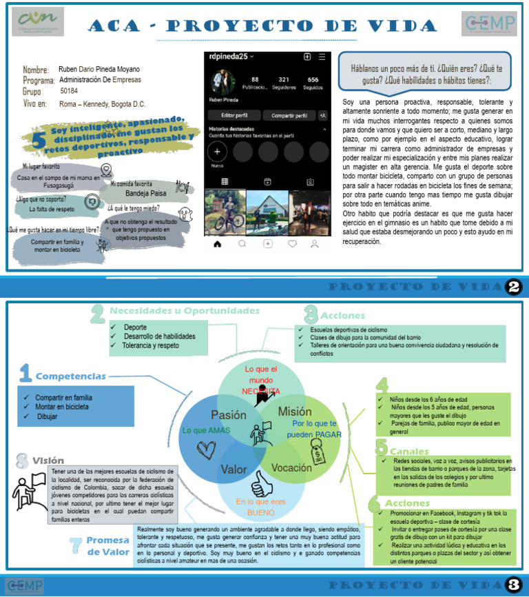 ACA - Proyecto de Vida - Ruben Dario Pineda | PDF
