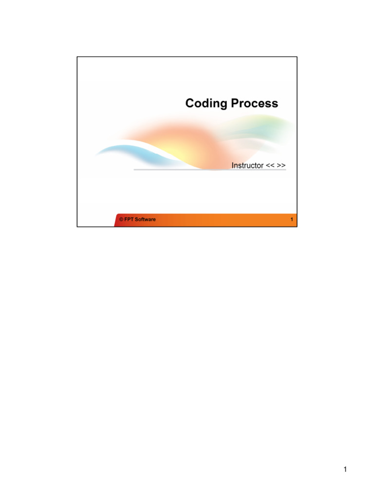 Day02 - 01 - Coding Process | PDF | Computers | Technology & Engineering