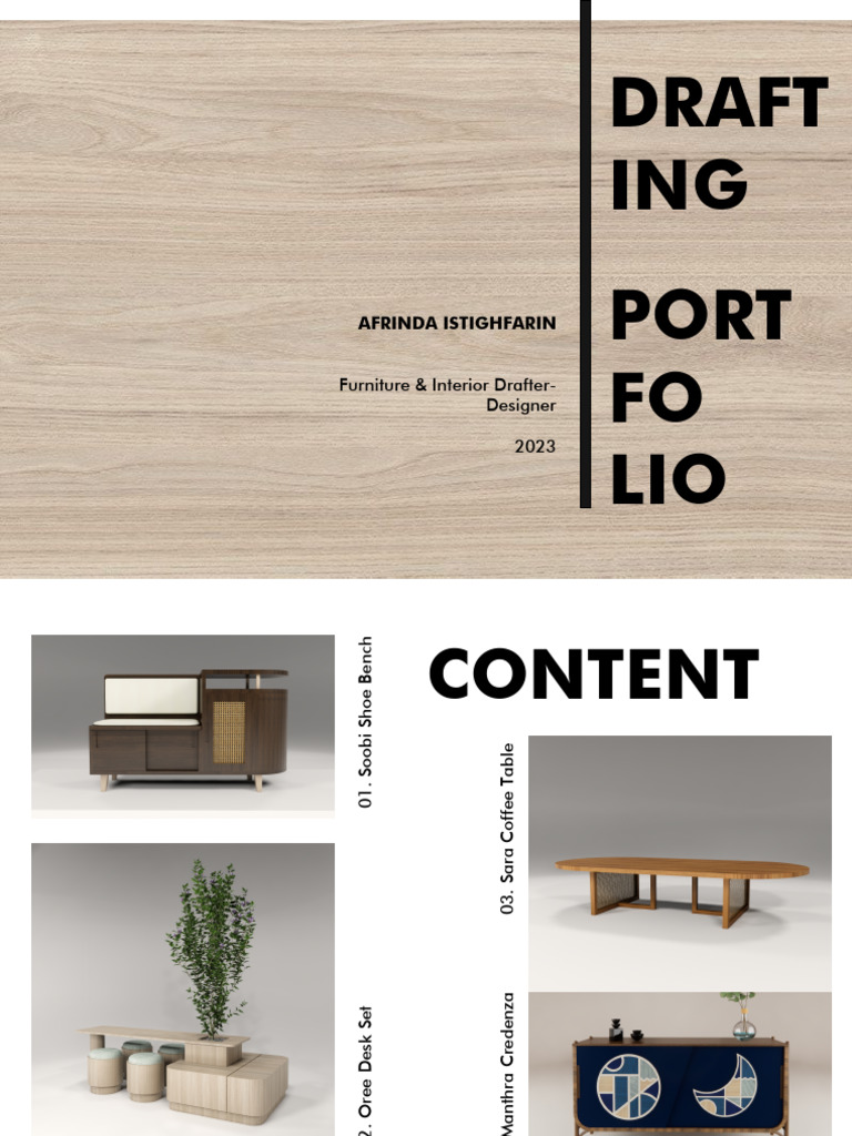 Drafting Portfolio 2 - Afrinda | PDF | Consumer Goods | Building Materials