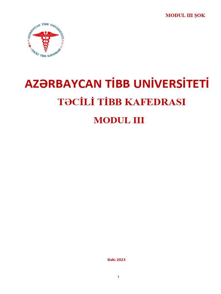 Modul Iii - Şok | PDF
