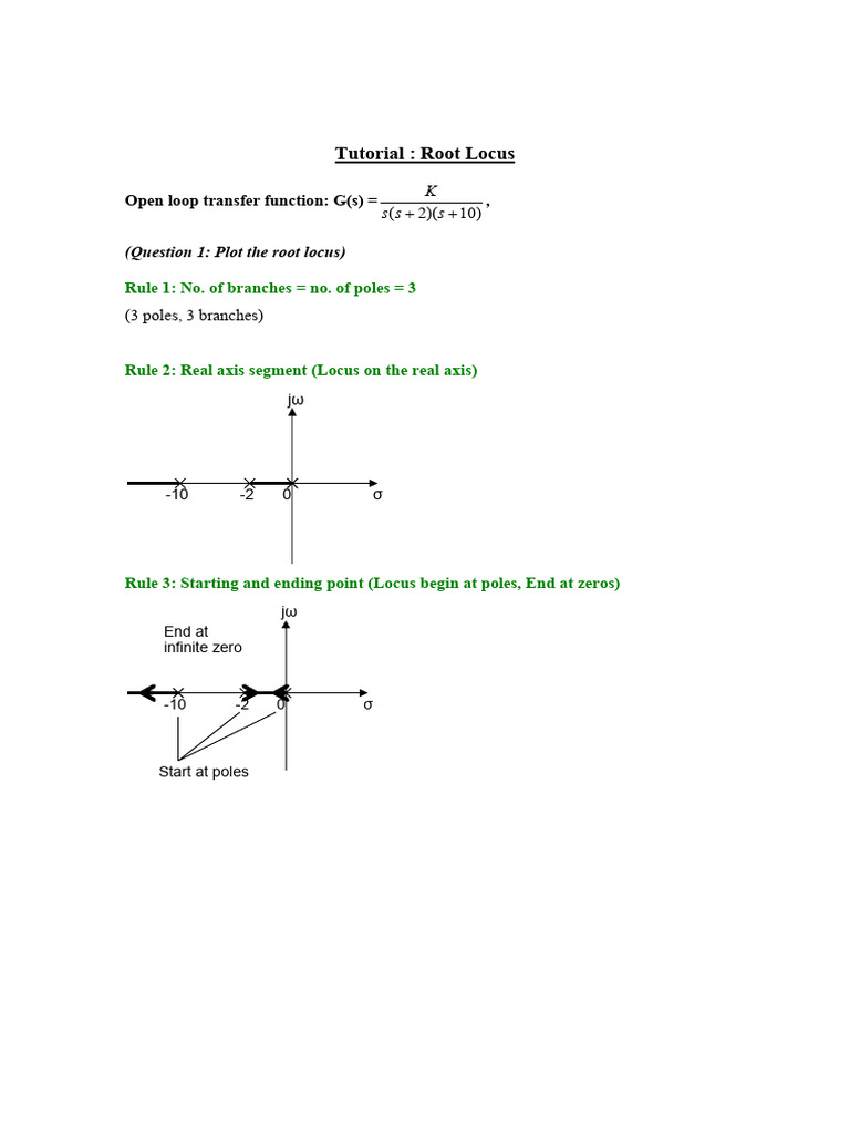 Tutorial Root Locus | PDF | Mathematics | Mathematical Analysis
