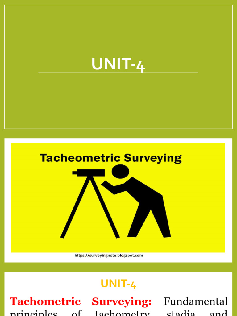 IMP IMP Unit - 4 Survey | PDF | Surveying | Tangent