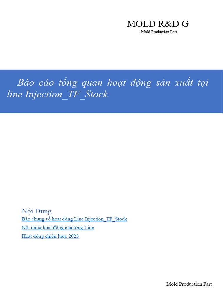 Injection TF Stock | PDF