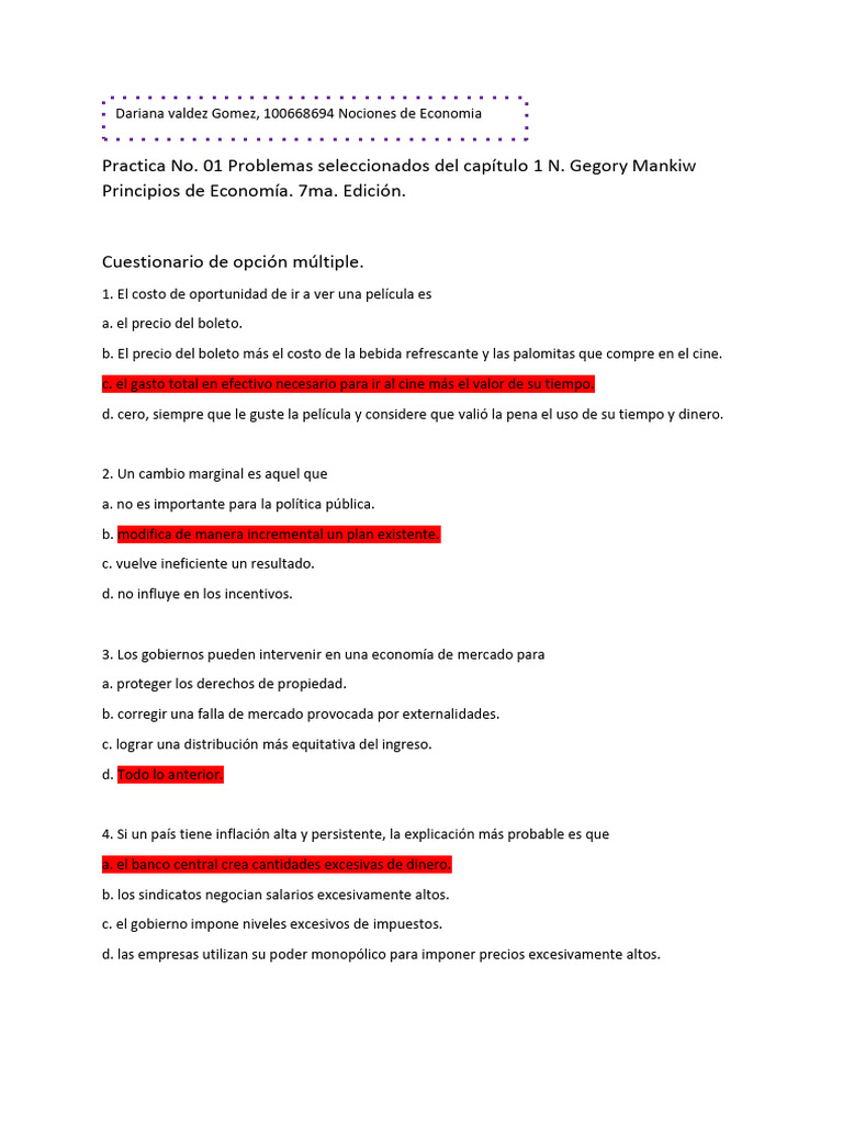 Practica 1 de Economia | PDF | Inflación | Ahorro Practica 1 de Economia | PDF | Inflación | Ahorro
