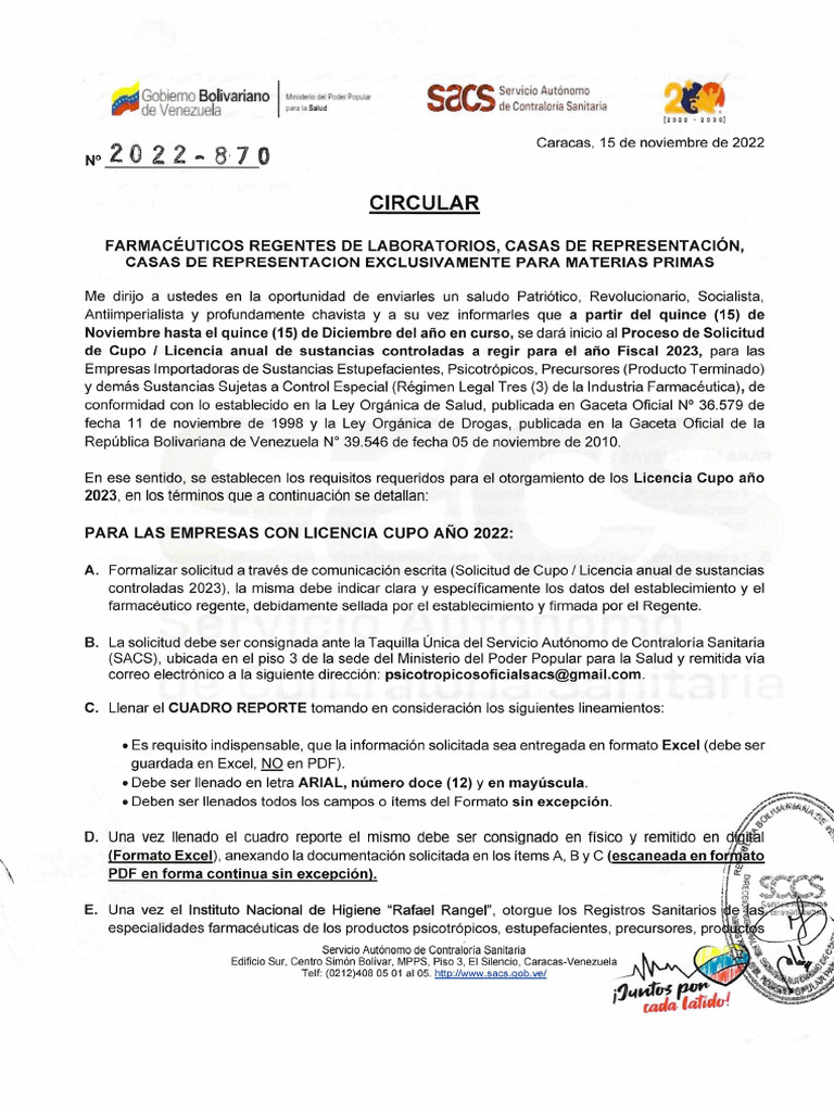 Circular 2023 | PDF