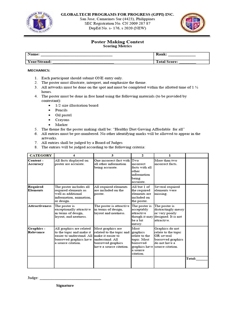 Poster Making Contest | PDF | Graphics | Poster