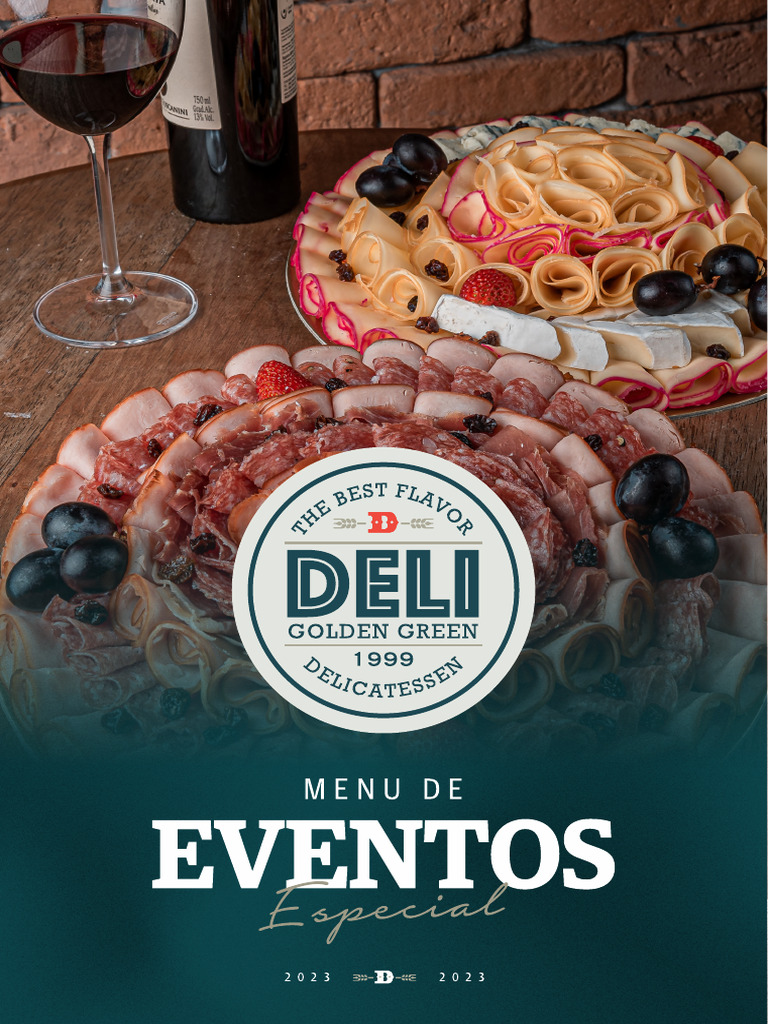 Menu de Eventos - Deli Golden Green - 2023 | PDF